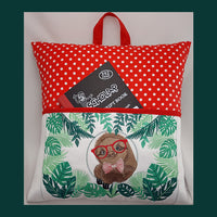 Professor Sloth Reading Pillow - aStitch aHalf