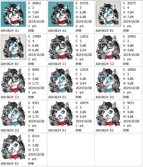 Happy and Lace Miss Pony Combo - aStitch aHalf