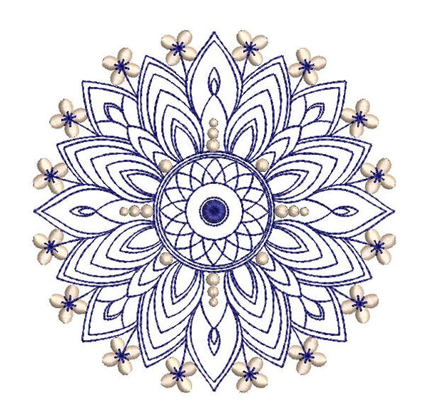 Muse Mandala Combo - aStitch aHalf