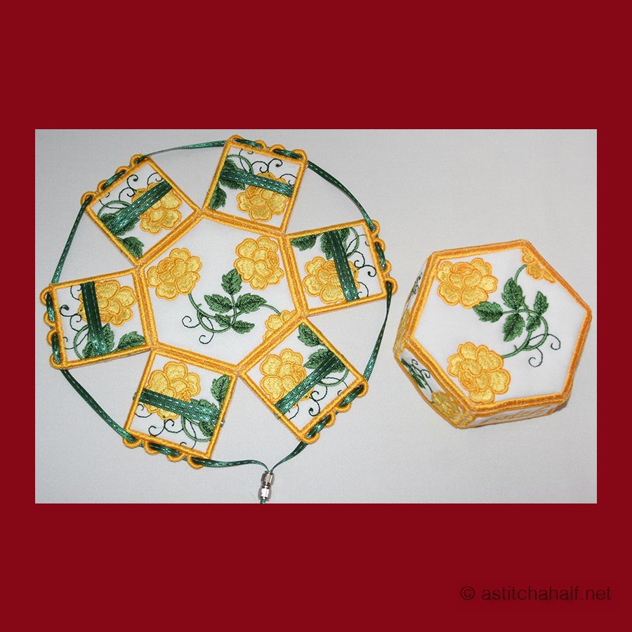 Rose Nesting Boxes - aStitch aHalf