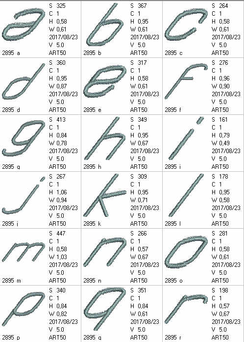 Astralia Letters - aStitch aHalf