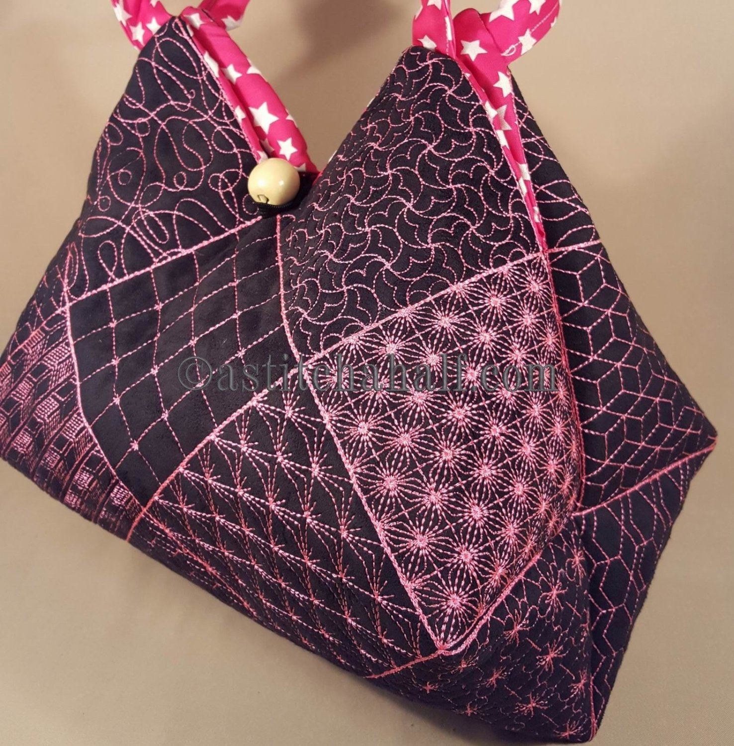 Takara Sashiko Quilt Blocks and Tote Bag - aStitch aHalf