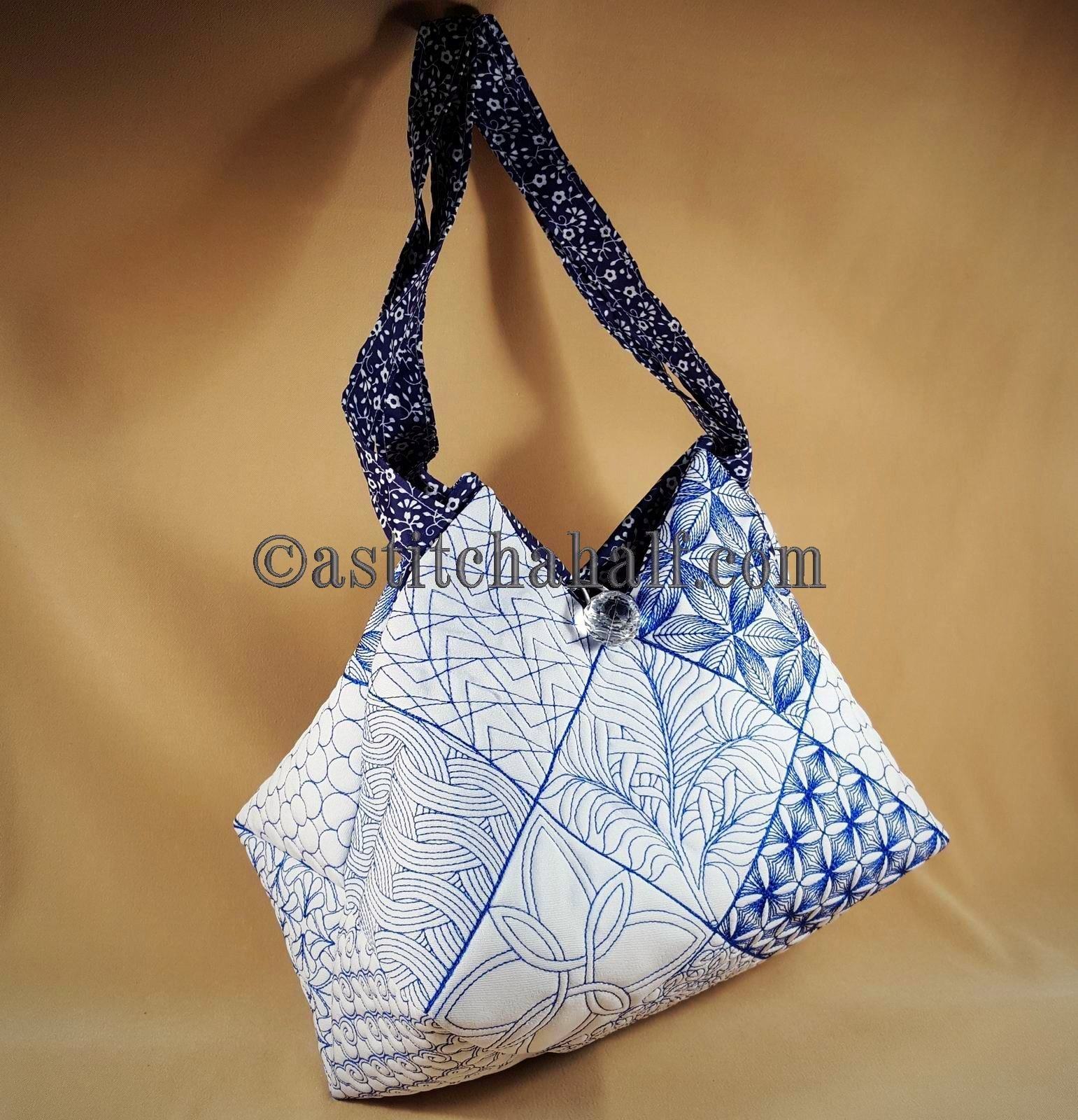Shinon Japanese Quilt Blocks and Tote Bag - aStitch aHalf