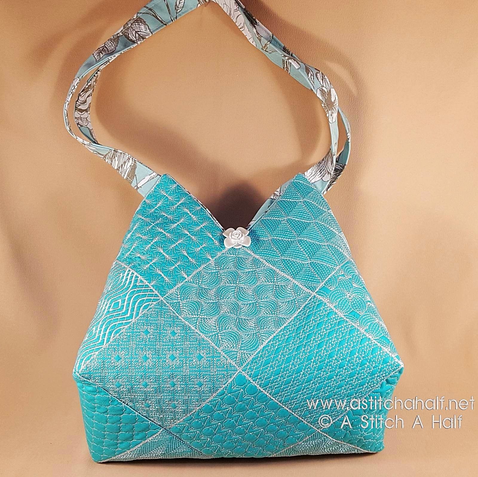 Ruqa Japanese Quilt Blocks and Tote Bag - aStitch aHalf