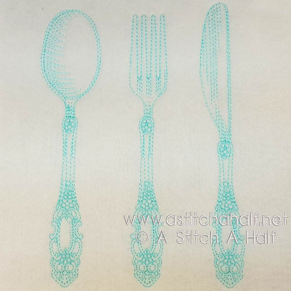 Elegant Chantilly Cutlery - aStitch aHalf