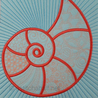 Supreme Sea Shells Quilt Block Combo - aStitch aHalf