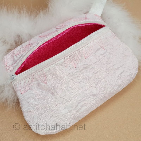 Floral Flush Zipper Purse - aStitch aHalf