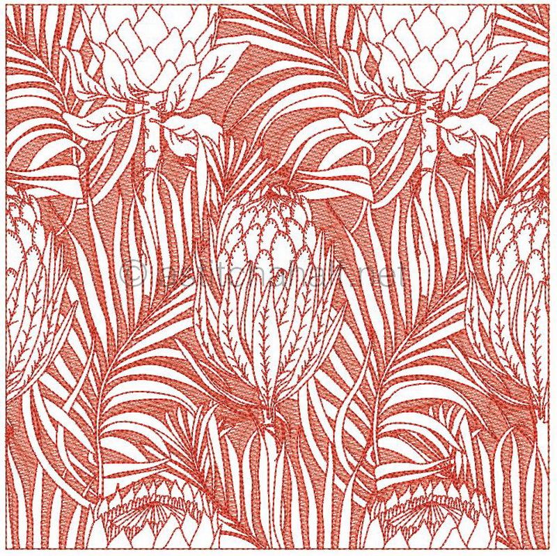 Protea Magnifica Seamless Quilt Combo - aStitch aHalf