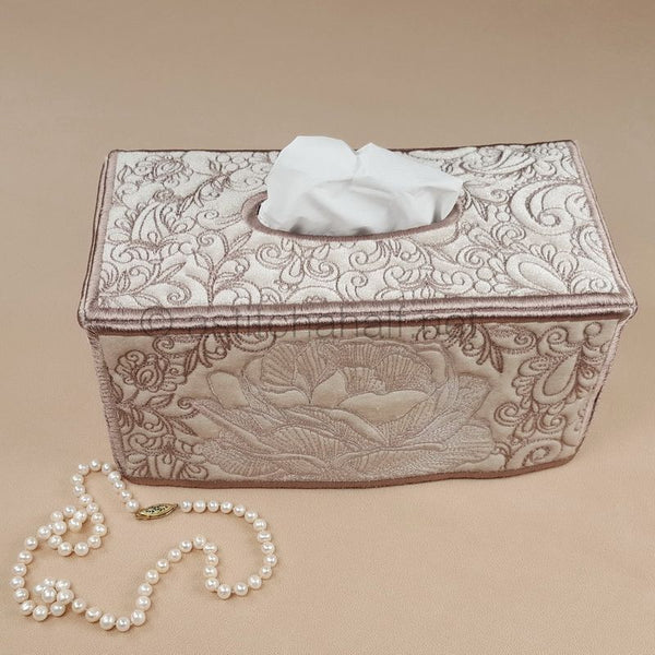 La Bella Rosa Tissue Box Cover - aStitch aHalf