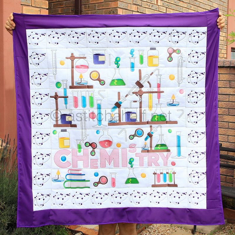 My Chemistry Lab Complete Quilt and Designs Pack - aStitch aHalf