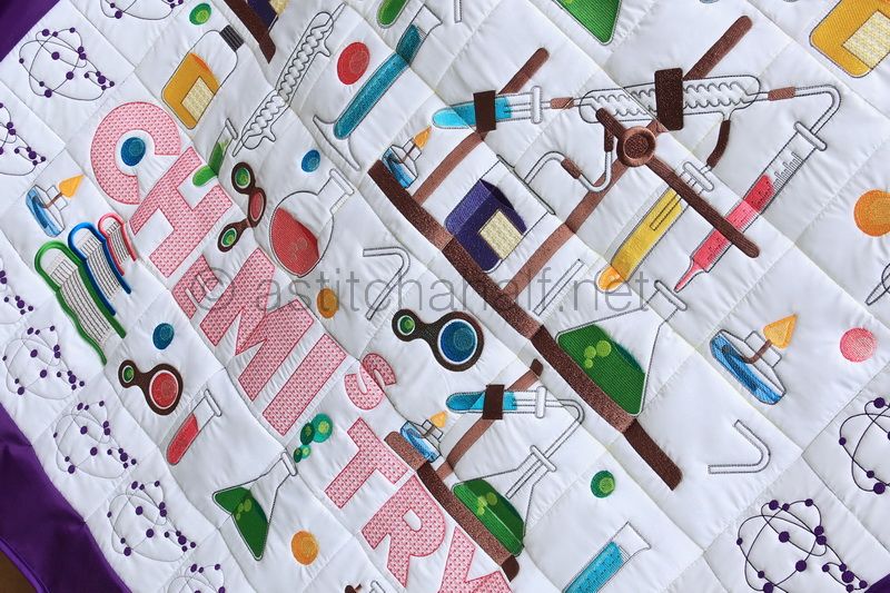 My Chemistry Lab Complete Quilt and Designs Pack - aStitch aHalf