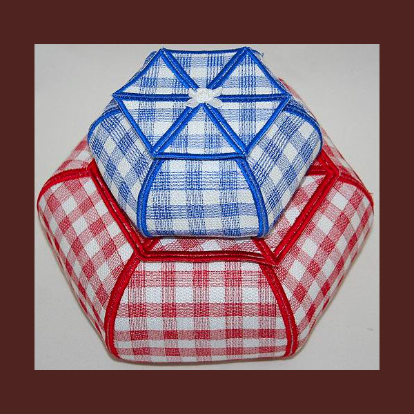 Gingham Boxes - aStitch aHalf