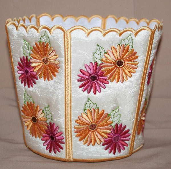 Gerbera Bucket Bin - aStitch aHalf