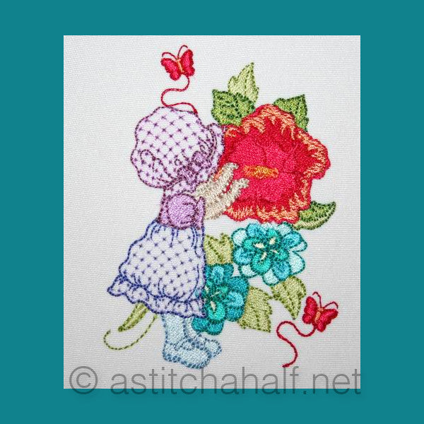 Bonnet Beth in Spring - aStitch aHalf