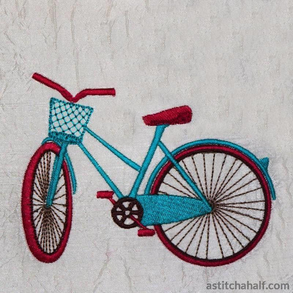 Bicycle Fun Happy Days - aStitch aHalf