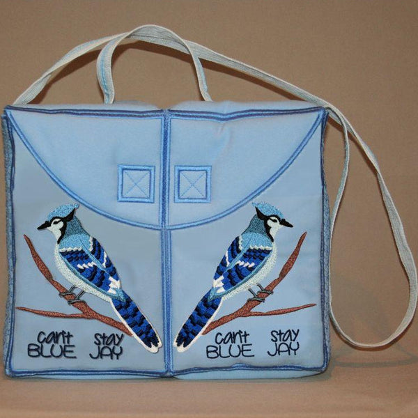 Blue Jay Tote Bag - aStitch aHalf